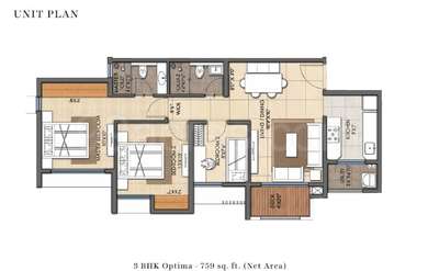 1 BHK Apartment / Flat for sale in Lodha Codename Premier Lodha Heaven ...