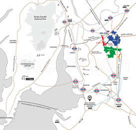 Lodha Palava Aurora Map - Khoni, Mumbai Beyond Thane Location Map