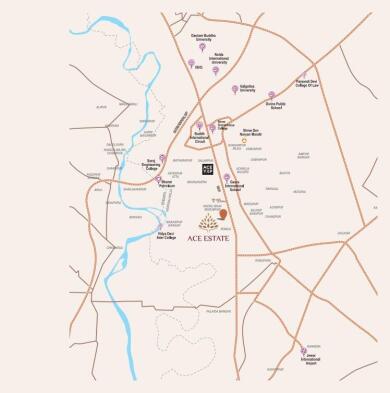 Logix Buildestate Logix Ace Estate Map - Sector 22D Yamuna Expressway ...