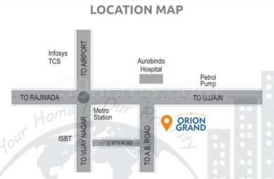 Lotus Enterprise Lotus Orion Grand Map - Bhawrasla, Indore Location Map