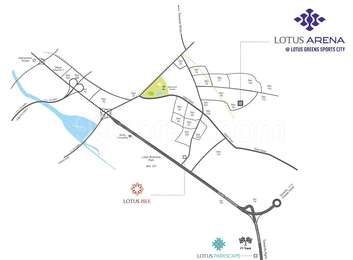 Lotus Greens Builders Lotus Arena Map - Sector-79 Noida Location Map