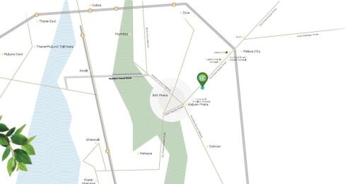 Lotus Group Thane Lotus Urban Hills Phase 1 Map - Shilphata, Navi Mumbai Location Map