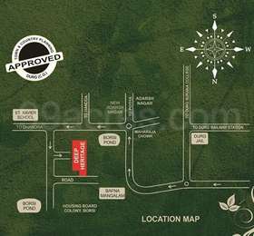 Lucky Deep Construction Deep Heritage Map - Borsi, Durg Location Map