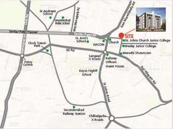Ludhani Estates Ludhani Krishna Pride Map - Marredpally, Secunderabad ...