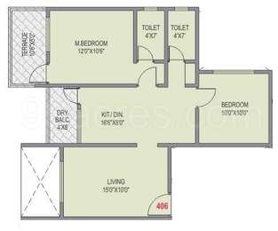 1 BHK Apartment / Flat for sale in Lunkad Akash Tower Pimple Nilakh ...