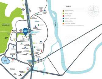 Luxora Infrastructure Luxora Crystal Spires Map - Manpada, Mumbai Thane ...