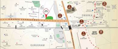 M3M India M3M Capital Map - Sector-113 Gurgaon Location Map