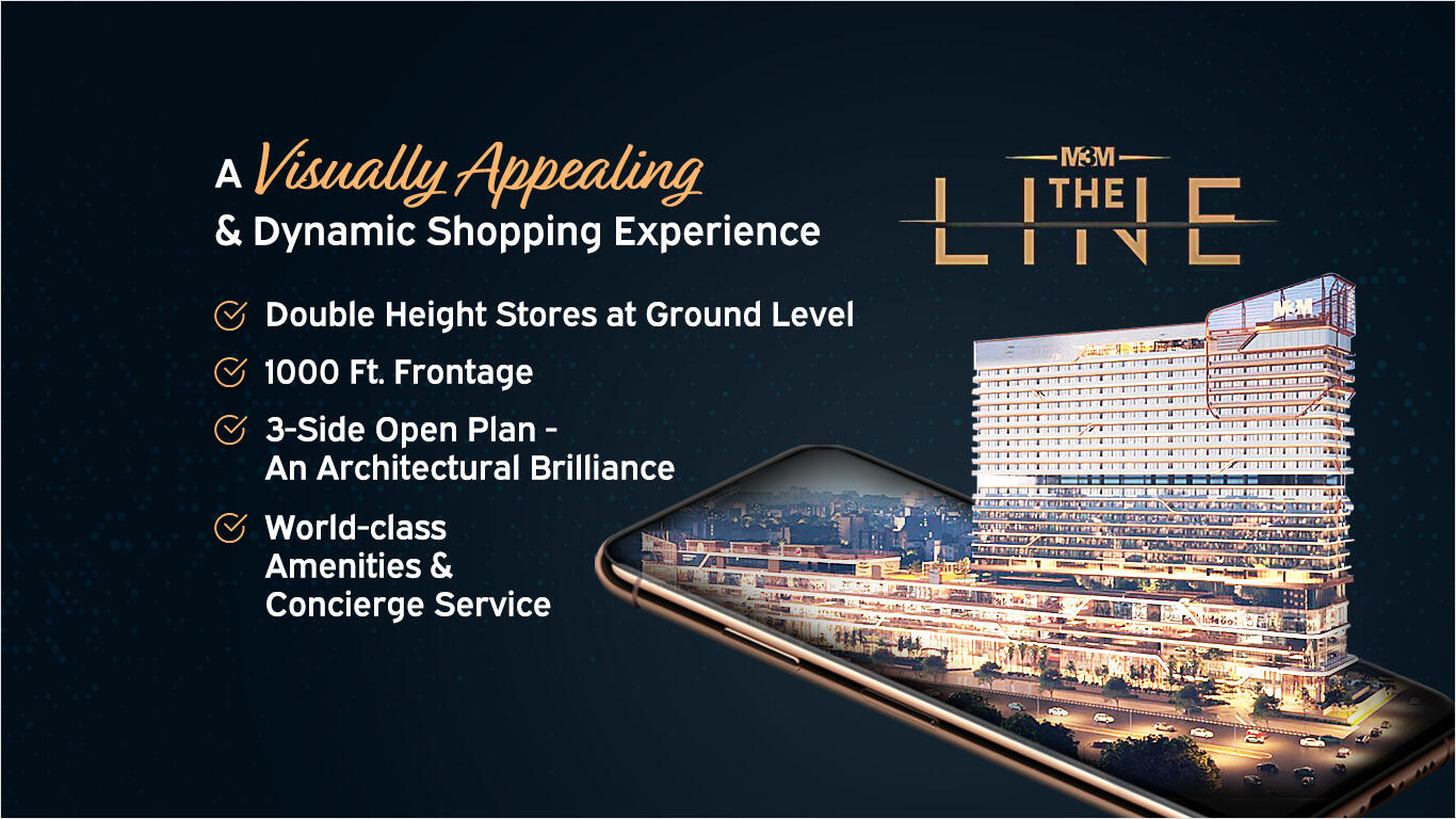 M3M The Line Noida, Sector 72 - Invest in Showrooms & Shops
