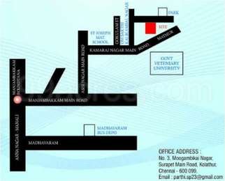 M Guru Properties M Guru Homes Map - Madhavaram, Chennai Location Map