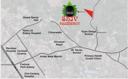 Maa Ashapura Developers Valsad Shiv Residency Map - Chhiri, Vapi Location Map
