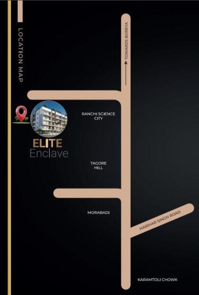 Maa Vindhyavasini Constructions Elite Enclave Map - Morabadi, Ranchi ...