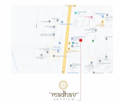 Madhav Developers Gandhinagar Madhav Skyview Map - Raysan, Gandhinagar ...