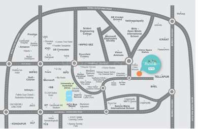 Madhu Infrastructure Builders Madhu Park Ville Map - Tellapur ...