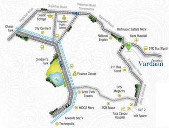 Magnolia Infrastructure Development Magnolia Vardaan Map - Rajarhat ...