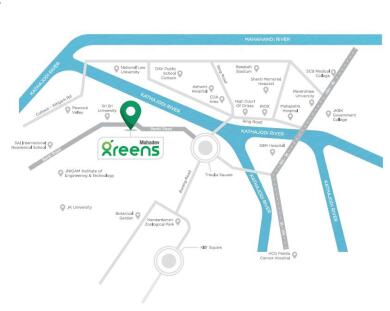 Mahadev Griha Nirman Mahadev Greens Map - Trisulia, Cuttack Location Map