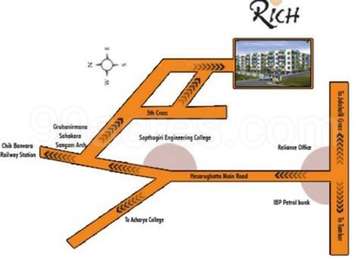 Mahaveer Group Mahaveer Rich Map - Geleyara Balaga Layout, BEL Road ...