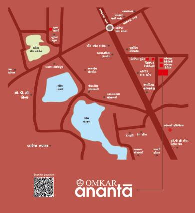 Omkar Group Ahmedabad Mahavir Omkar Ananta Map - Bareja, Ahmedabad East ...