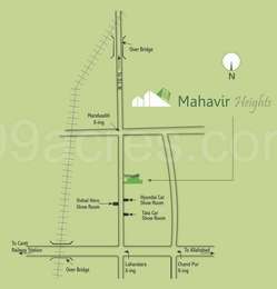 Mahavir Greens Mahavir Heights Map - Shivdaspur, Varanasi Location Map