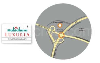Mahidhara Projects Mahidhara Luxuria Map - Muthangi, Hyderabad Location Map