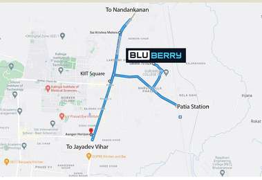 Mahodadhi Estate BLUBERRY Apartment Map - Patia, Bhubaneswar Location Map