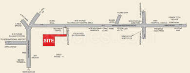 Maitheri Developers Maithri Shilpitha Splendour Annex Map - Mahadevpura, Bangalore East Location Map