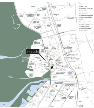 Maithili Group Maithili The Trellis Map - Koperkhairane, Navi Mumbai ...