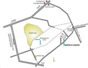 Prabhav Group Greens Map - Pathardi Phata, Nasik Location Map