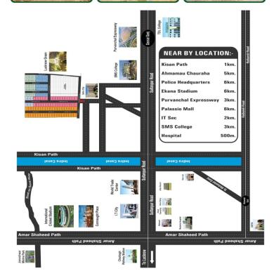 Majestro Civil Tech Majestro The Palm Town Map - Sultanpur Road ...