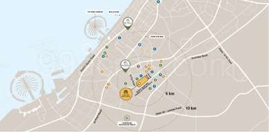 Majid Al Futtaim Tilal Al Ghaf Map - Studio City, Dubai Location Map