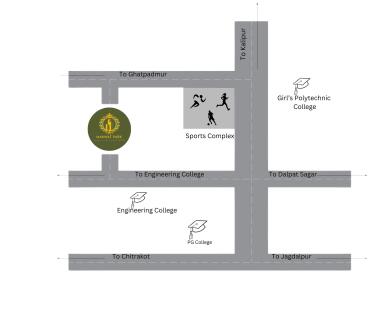 MAK Infra The Mannat Park Map - Dharampura, Jagdalpur Location Map