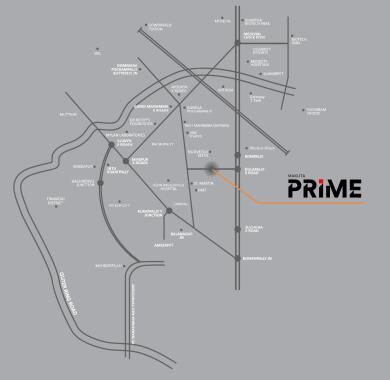 Makuta Developers Makuta Prime Map - Kompally, Hyderabad Location Map