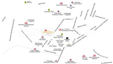MICL Man Aaradhya Tower Map - Tilak nagar, Mumbai Location Map