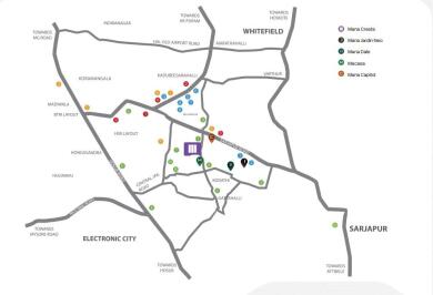 Mana Projects Builders Mana Cresta Map - Chikkanayakanahalli, Near ...