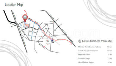 Manas Promoters Manas Santosh Dreams Map - Ravet, Pune Location Map