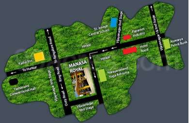 Manasa Developers Manasa Royal Map - Hinkal, Mysore Location Map