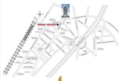 JPV Realtors Manav Heights Map - Matunga East, South Mumbai Location Map