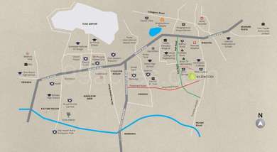 Manav Group Manav Wildwoods Map - Wagholi, Pune Location Map