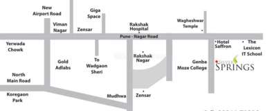 Manav Group Manav Silver Springs Map - Wagholi, Pune Location Map