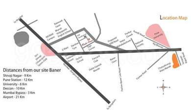 Mandar Developers Mandar Avenue Map - Baner, Pune Location Map