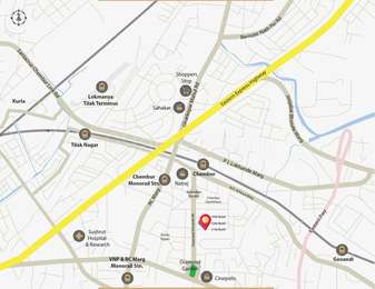 Mangal Buildhome Mangal Smriti Map - Chembur, Mumbai Location Map