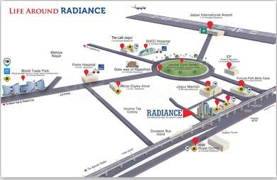 Manglam BDL and JKD Group Manglam Radiance Map - Durgapura, Jaipur ...