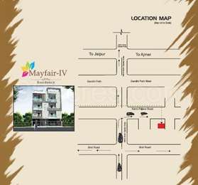 Manglam Builders Manglam Mayfair Residency 4 Map - Vaishali Nagar, Jaipur Location Map