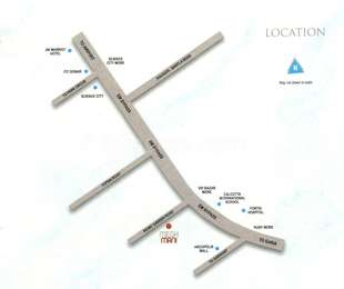 Mani Group Megh Mani Map - Picnic Garden, EM Bypass Location Map