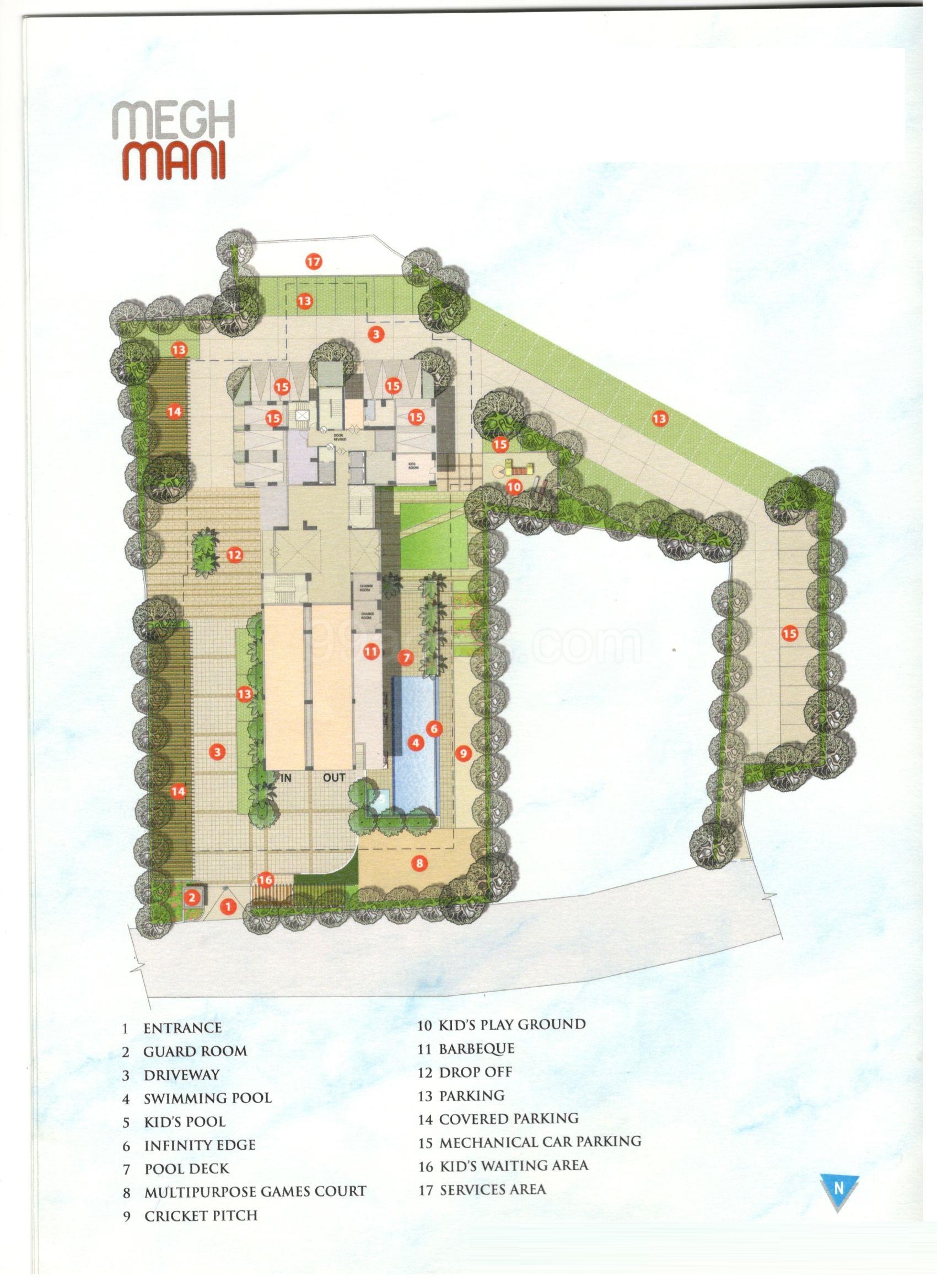 Mani Group Megh Mani Floor Plan - Megh Mani Picnic Garden Kolkata South