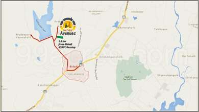 Manjushree Mathru Avenues Map - Bidadi, Bangalore West Location Map