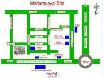 Manoj Builders Manoj Residency Map - Korattur, Chennai Location Map