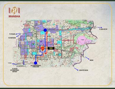 Mansha Buildcon Mansha Orchid Map - Dayalpur, Faridabad Location Map