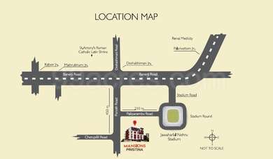 Mansions Pristina Map - Kaloor, Kochi Location Map