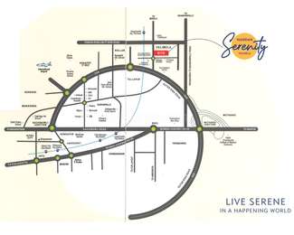 Mantoor Infrastructure Mantoor Nandan Serenity Map - Kollur, Hyderabad ...