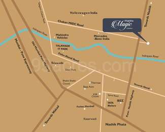 Mantra Properties Mantra Magic Map - Moshi, Pune Location Map